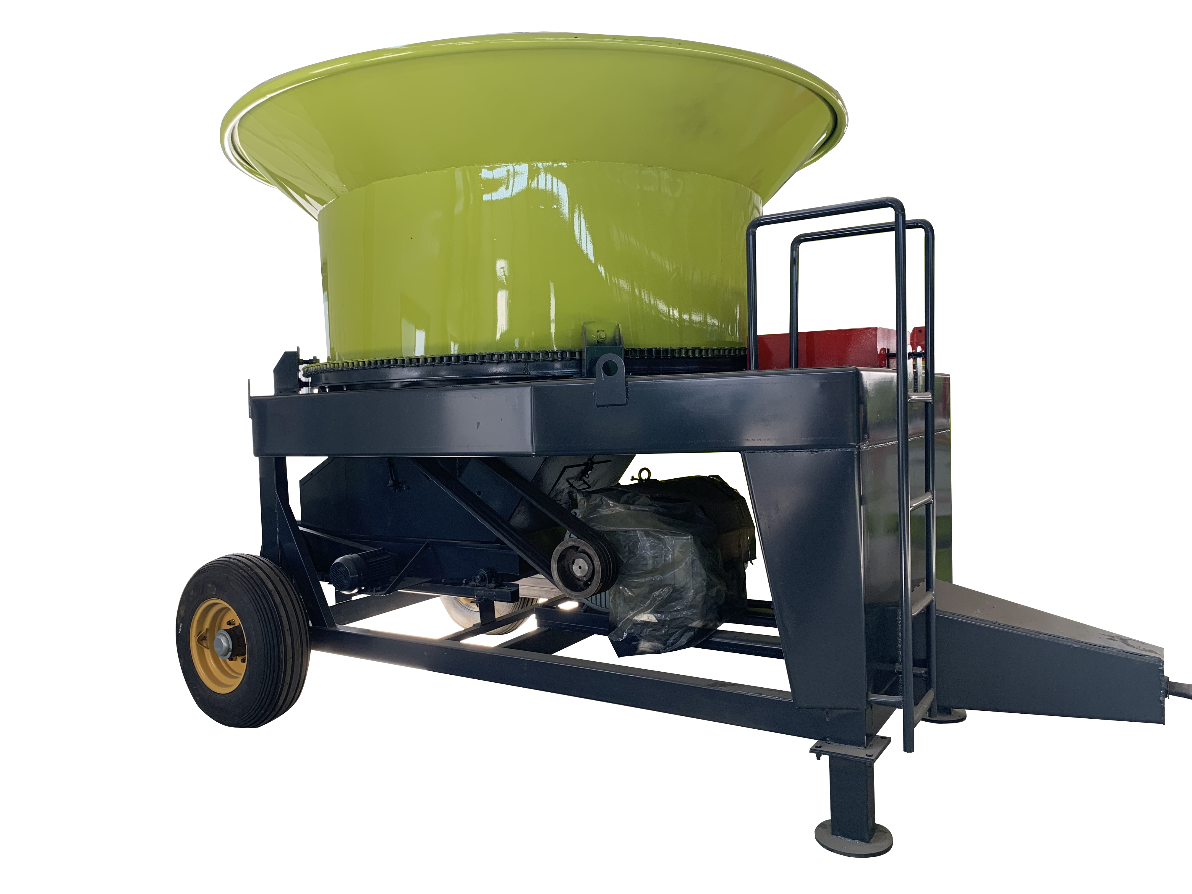 China Straw Processing Crushing Machine Bale Grinder Grass Shredder ...